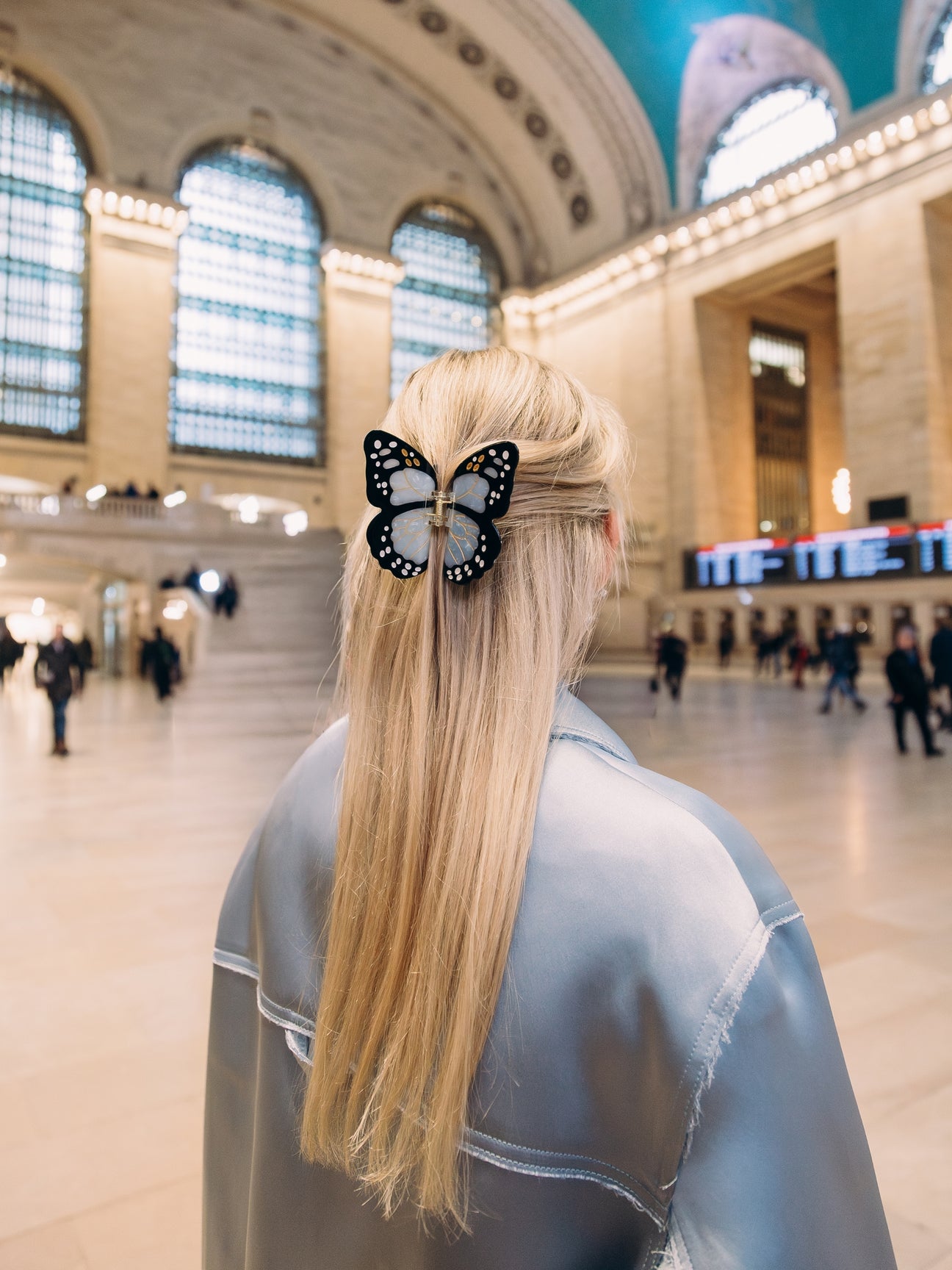 Hand-painted Monarch Butterfly Claw Hair Clip | Eco-Friendly – Solar ...