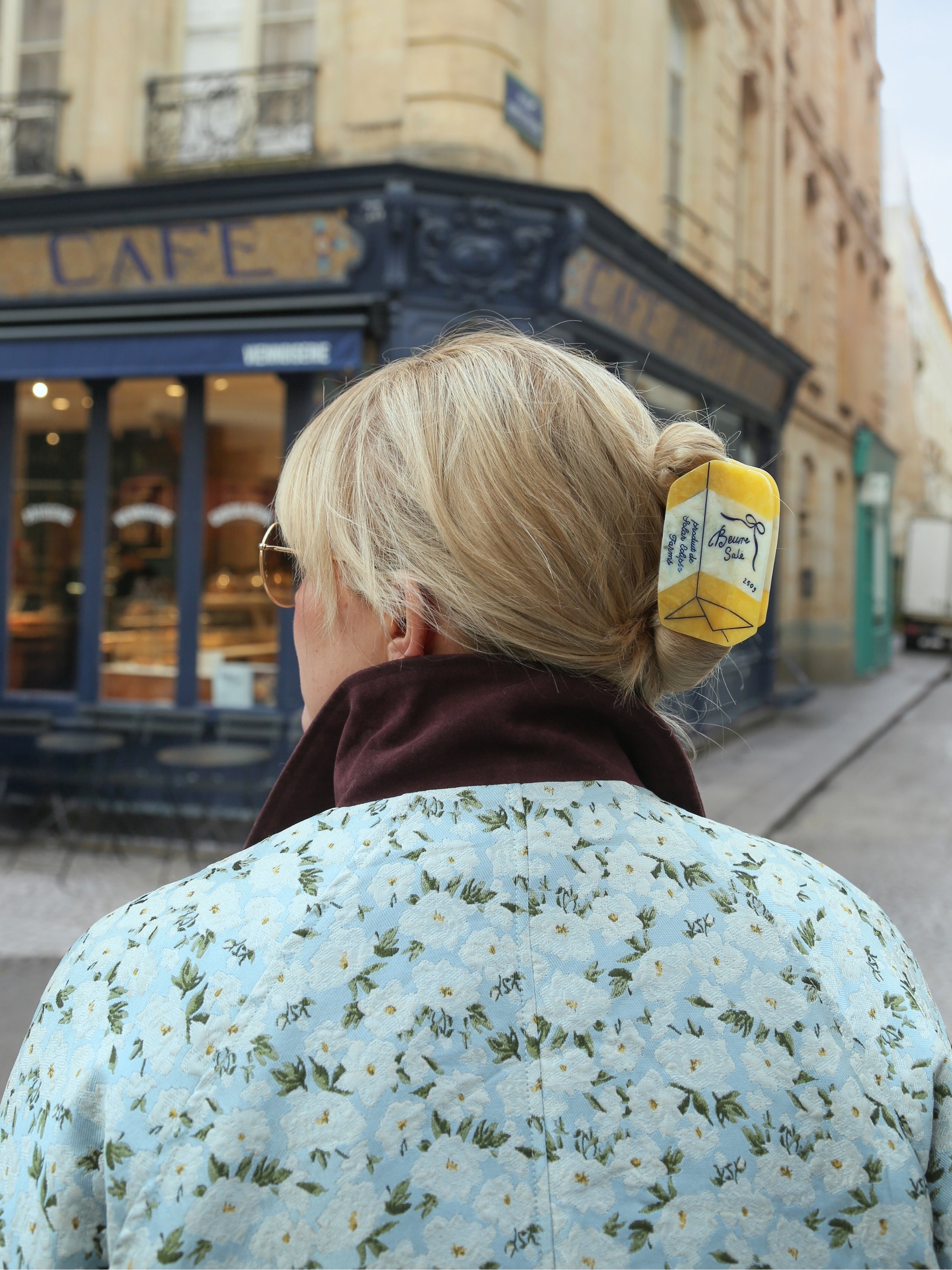 Hand-painted French Butter Claw Hair Clip | Eco-Friendly – Solar Eclipse