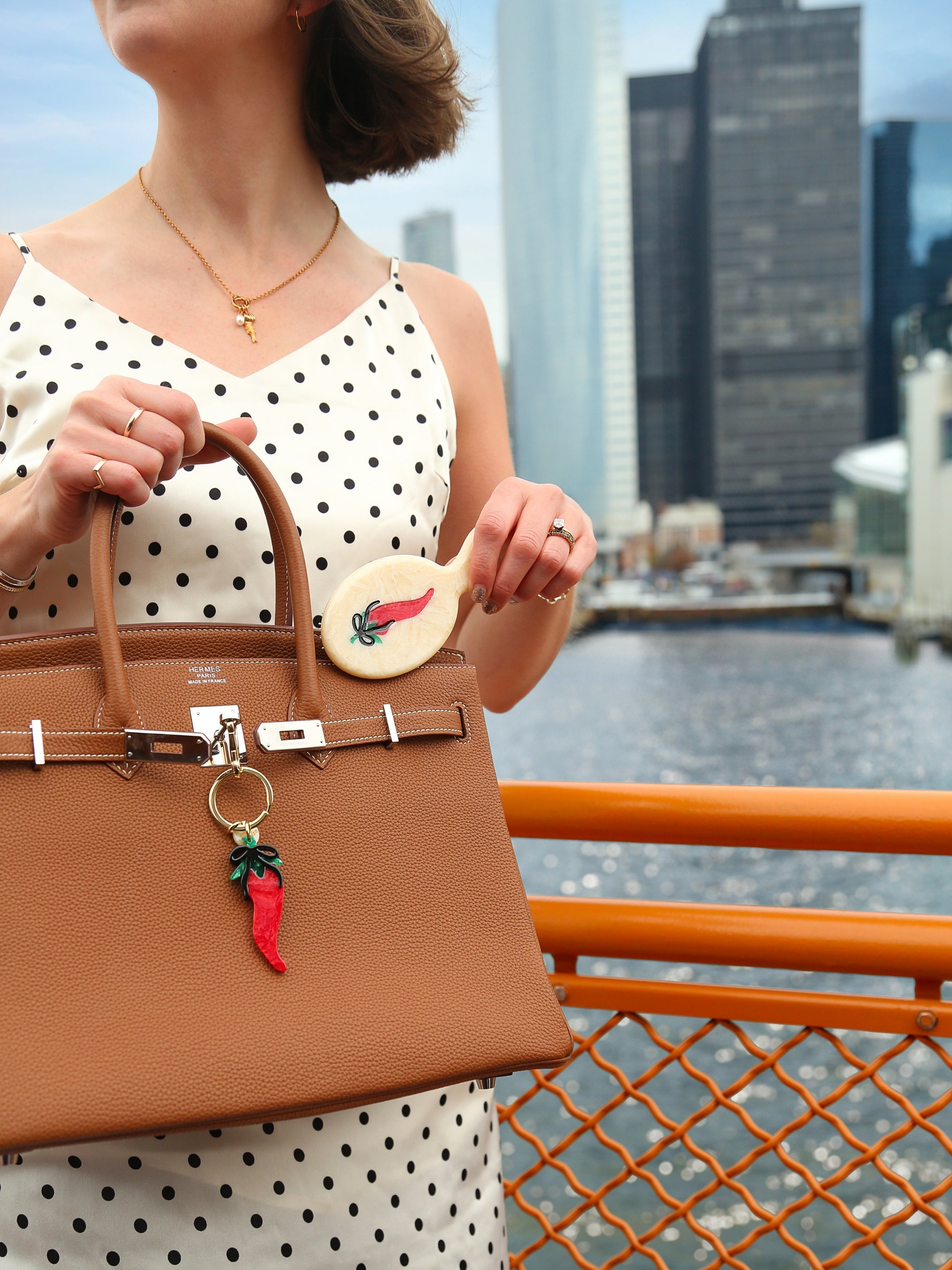 Hand-painted Pepper Handbag Hero Brush | Eco-Friendly – Solar Eclipse